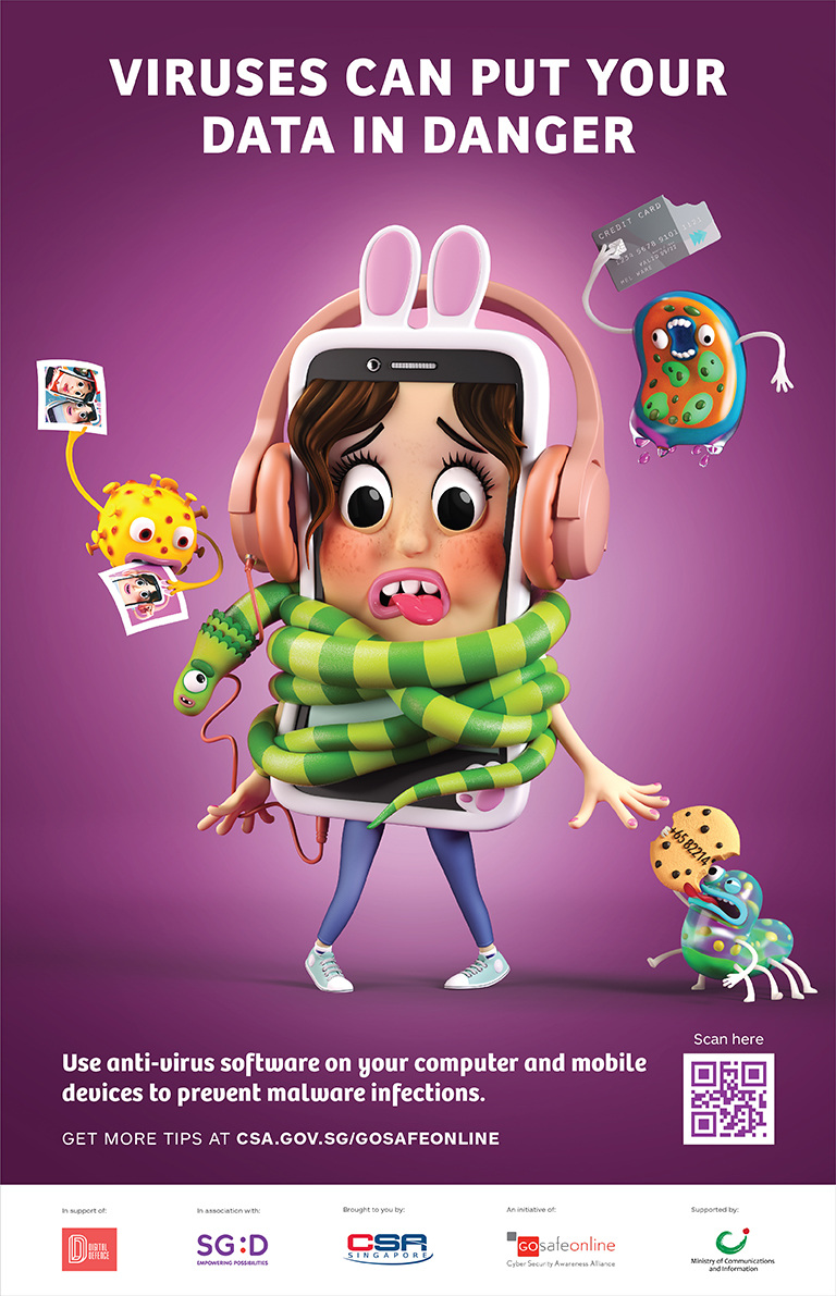 CSA Singapore Go Safe Online Campaign - YILING