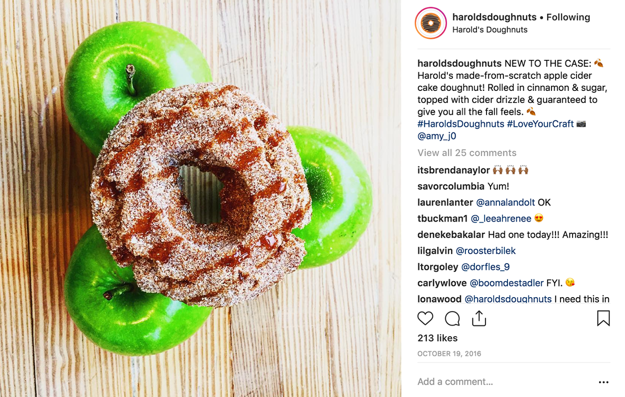 Harold's Doughnuts Social Media - Amy Jo Designs