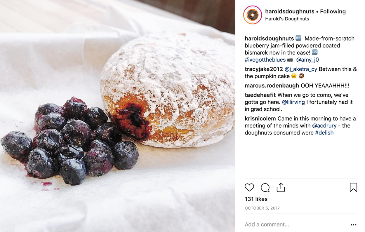 Harold's Doughnuts Social Media - Amy Jo Designs