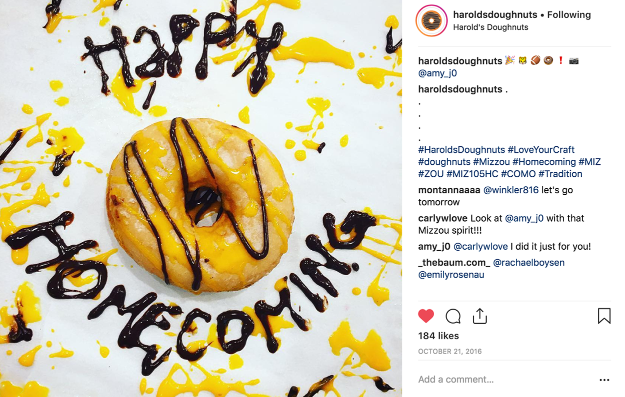 Harold's Doughnuts Social Media - Amy Jo Designs