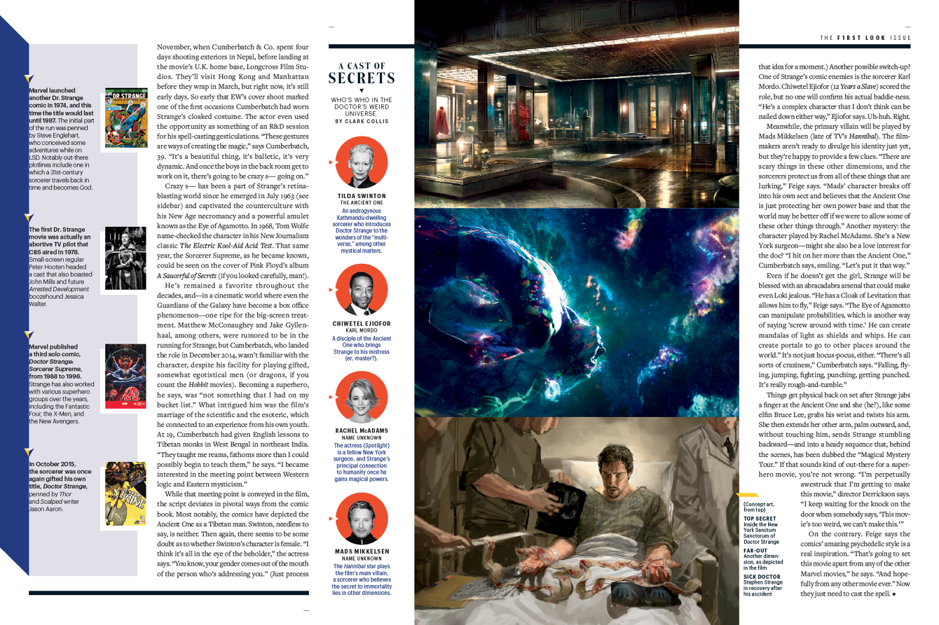 Doctor Strange and the 2016 First Look issue - Keir Novesky