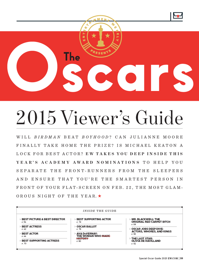The Oscars 2015 issue - Keir Novesky