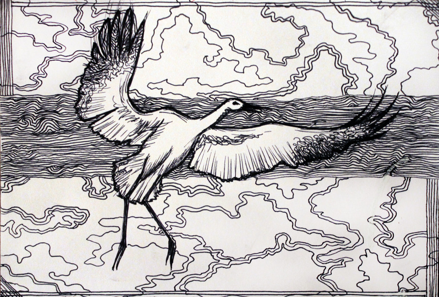 Colored Pencil & Line Artwork - Michelle Hébert