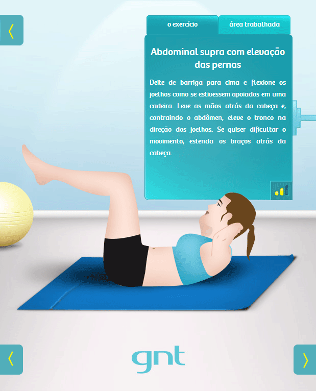 Infográfico - Exercícios de Barriga - GNT - Goubert Rodrigues