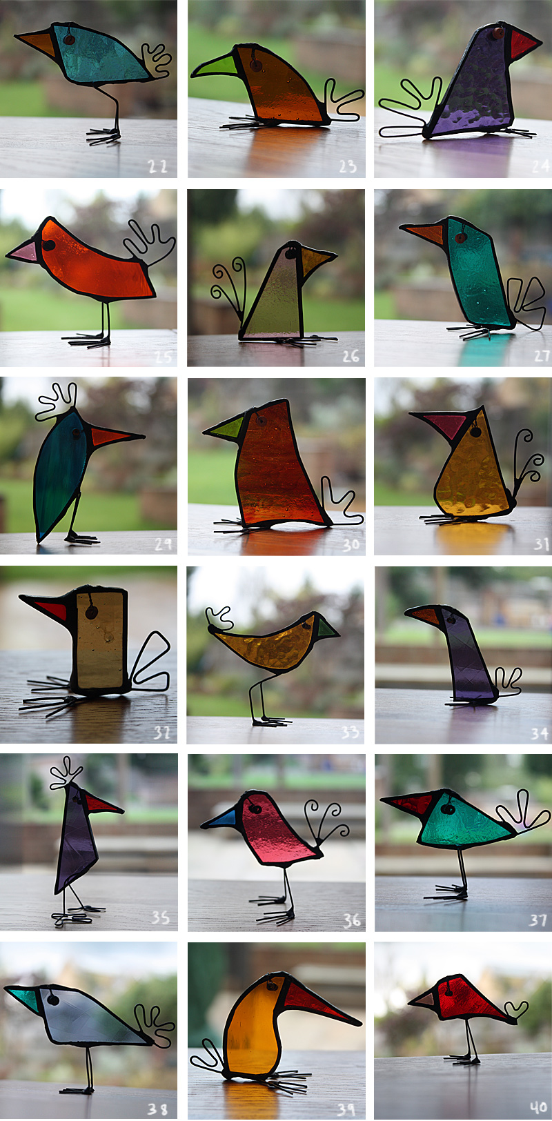 Birds - Glass Art