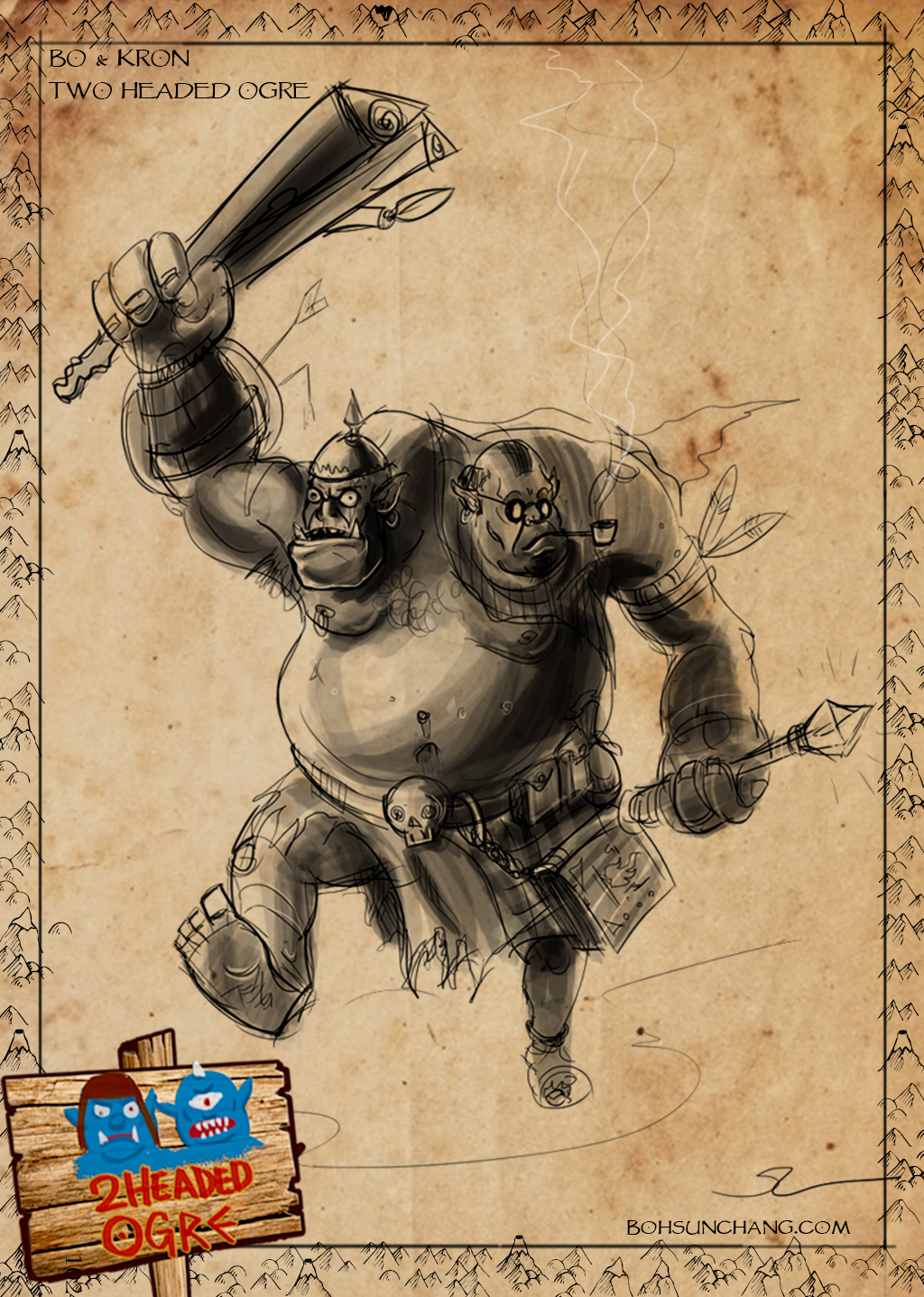 Two Headed Ogre - Bo Husan Chang Portfolio