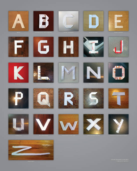 Straw Wrapper Alphabet - Kurt Shultz