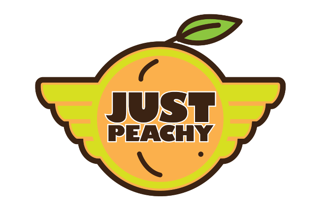 Just Peachy Logo - Julian Strayhorn Design and Illustration Mechanic