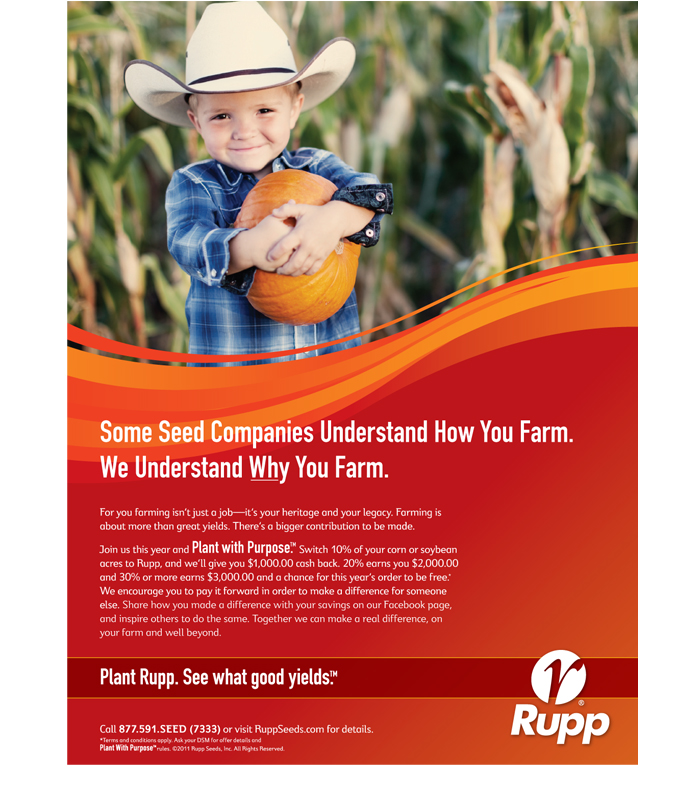 Rupp Seed Brand & Campaigns - Angela DiMarco Creative Services Portfolio