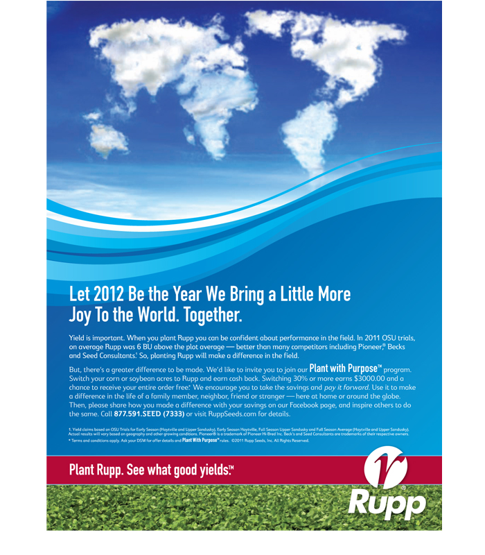 Rupp Seed Brand & Campaigns - Angela DiMarco Creative Services Portfolio