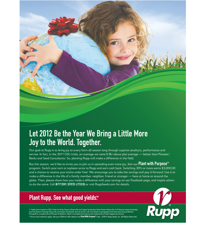 Rupp Seed Brand & Campaigns - Angela DiMarco Creative Services Portfolio