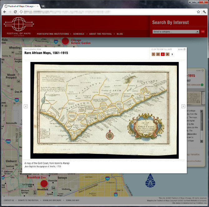 Festival of Maps Website - Mark Rattin: Work Samples