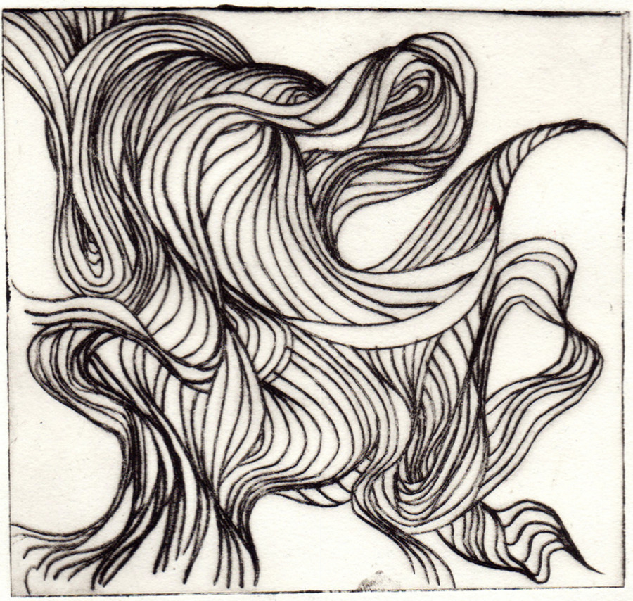 Gravure - "Volutes" - Frédérique Breuillé