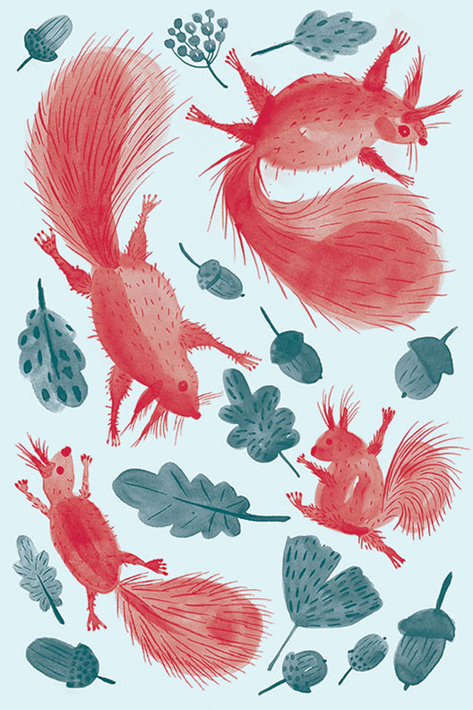 Happy Fall or Squirrel Mania - natalyabalnova