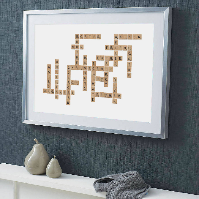 PERSONALISED SCRABBLE PRINT - Laura Lee Craft