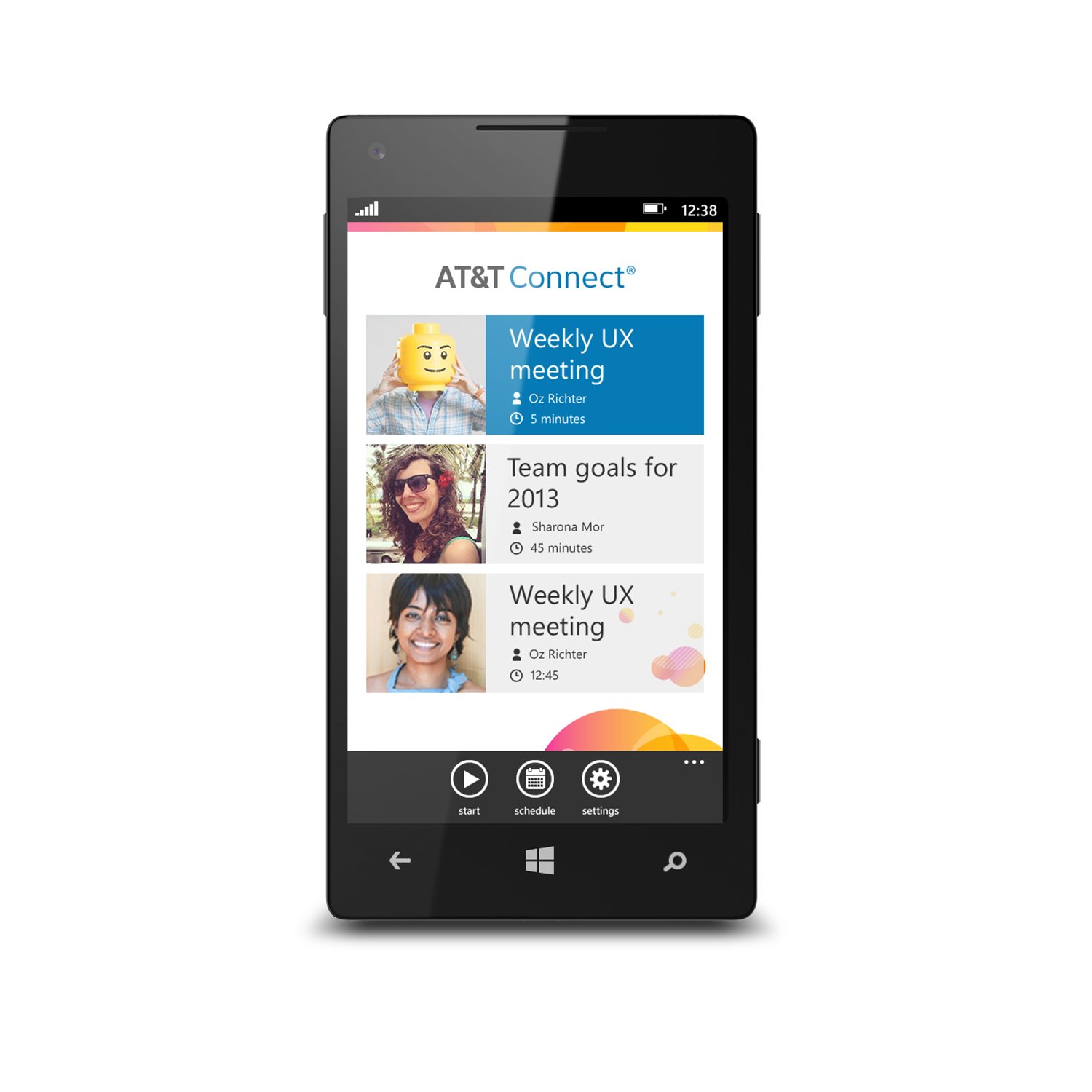 AT&T Connect for Winphone - Niv Sabinzer - Product Designer