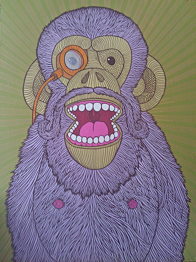 Purple Monkey - Chuck U Art