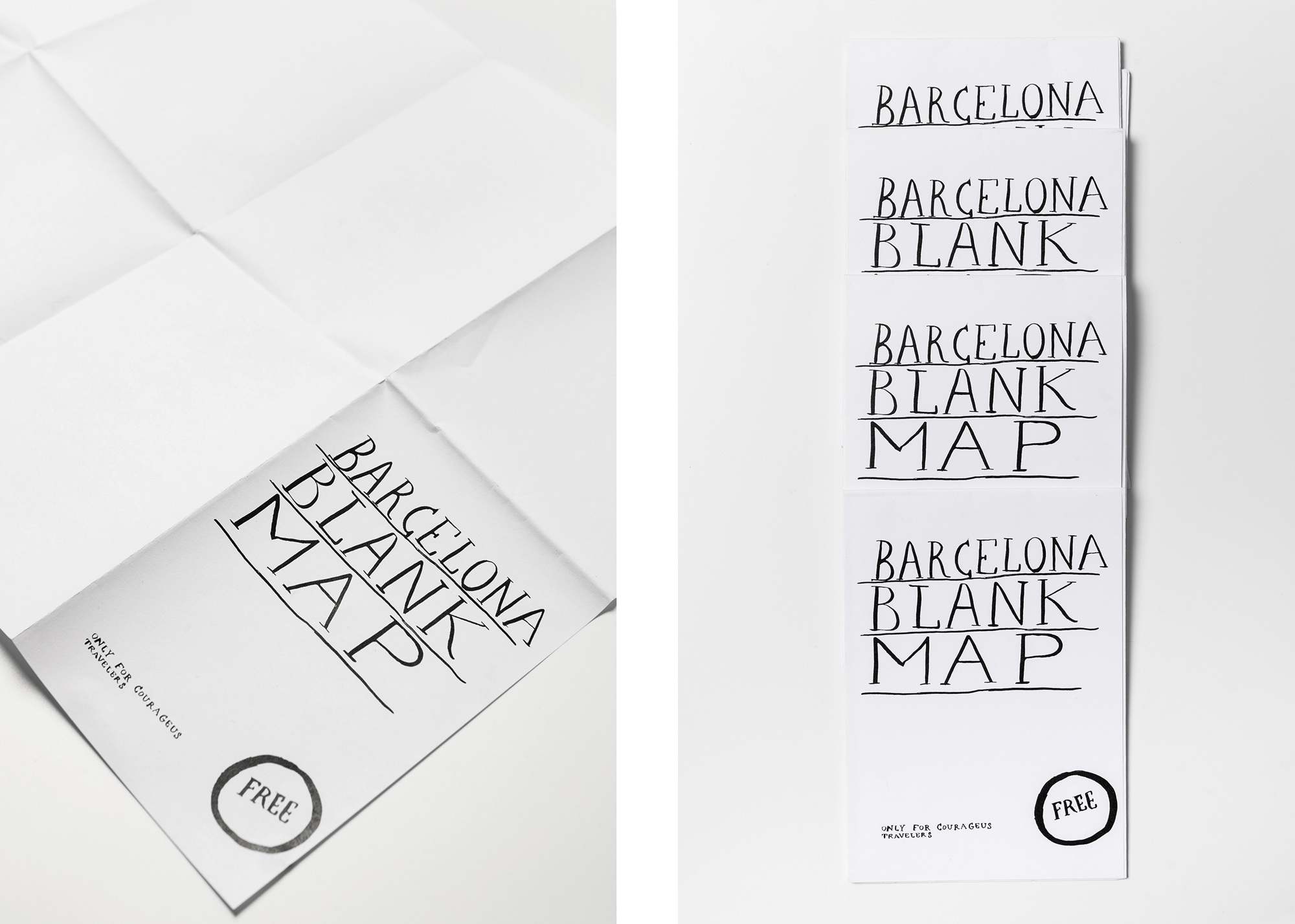 BARCELONA BLANK MAP - Clara Nubiola . Territory and artistic practice