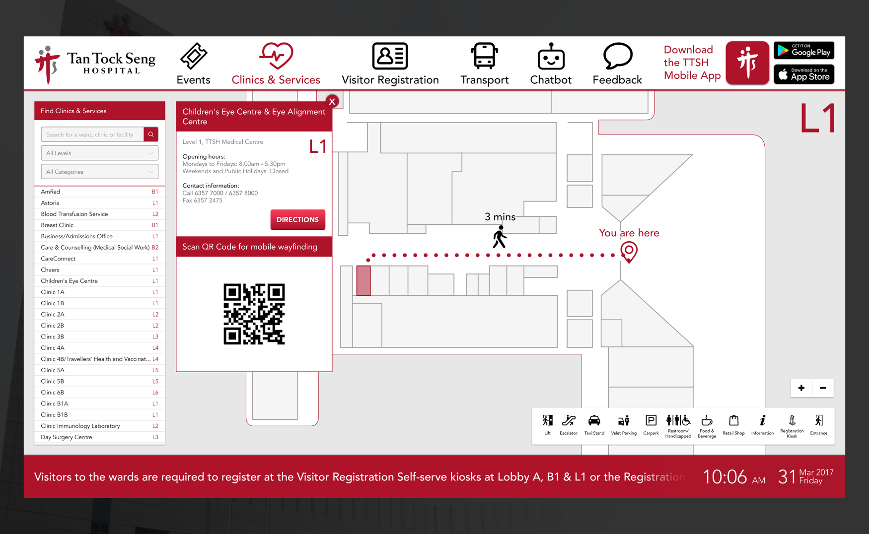 Tan Tock Seng Hospital｜Interactive Panel, Physical Panel, App, Digital ...