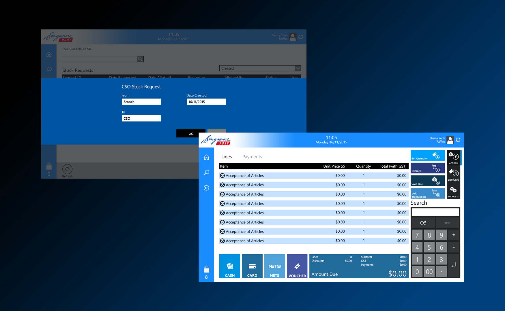 Singpost｜Counter Management System - Izzy Milford