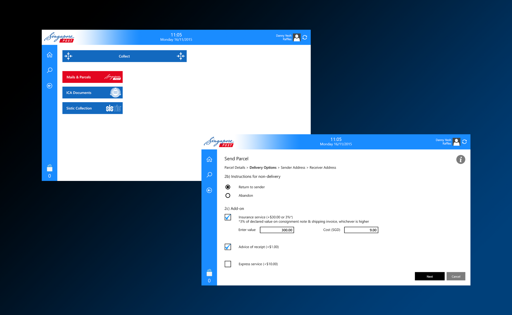 Singpost｜Counter Management System - Izzy Milford