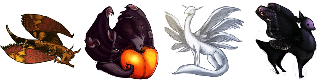 moth dragons - ( Joana Rolo Illustrates )