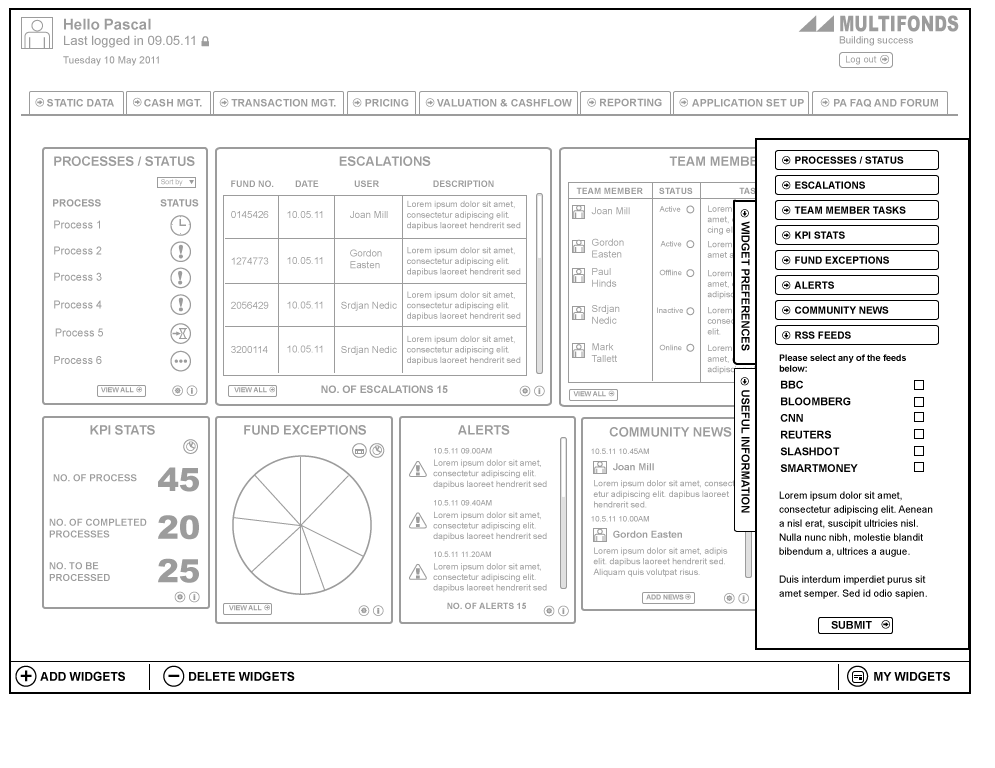 Multifonds fund accounting application - Paul Hinds