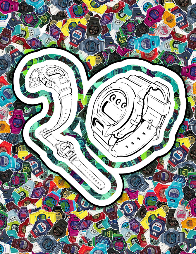 G-Shock 20th Anniversary Ads - Sette Sharpness: The Art of Darryl Sharp Jr.