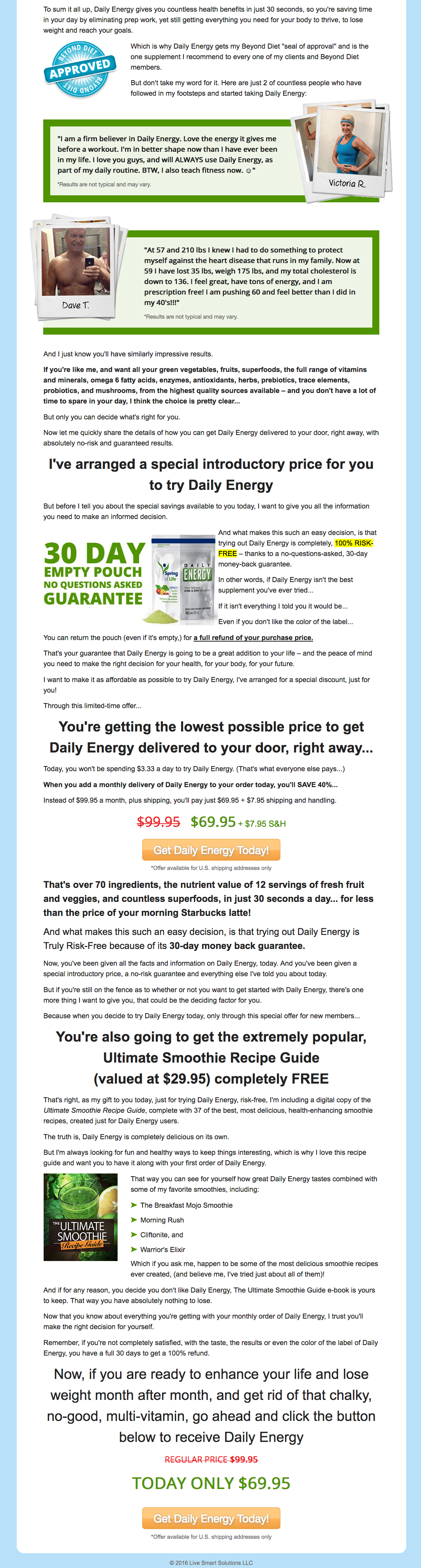 Spring of Life ~ Daily Energy - Andrew Orowitz :: Copywriter ...