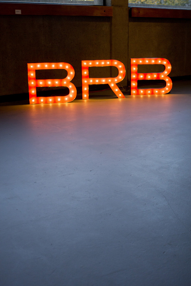 BRB Sign - Patricia Kirsch