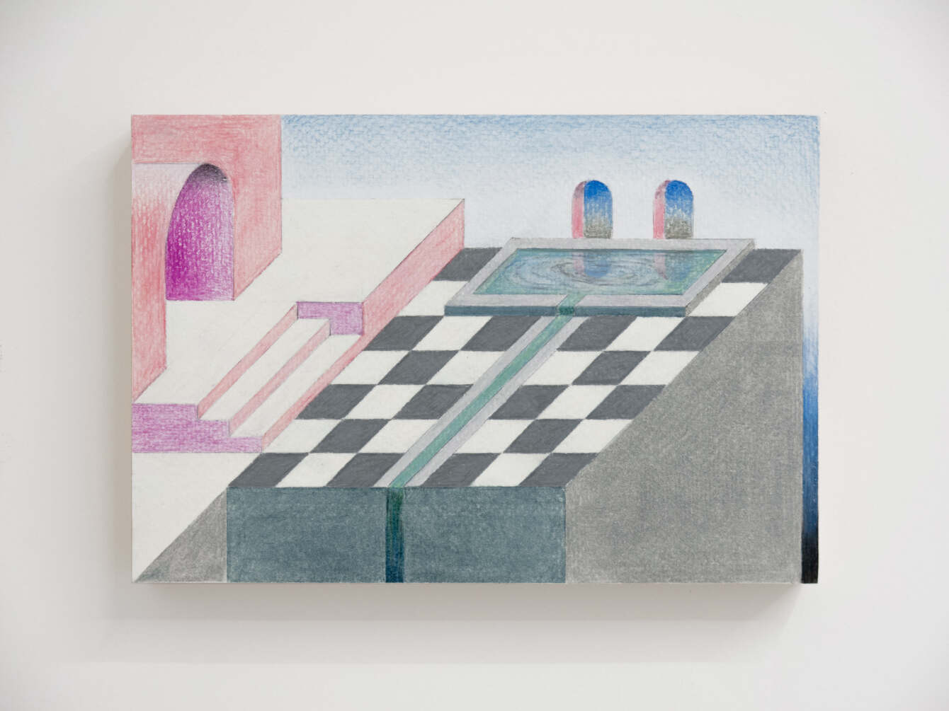 Plaza con fuente - Hugo Robledo