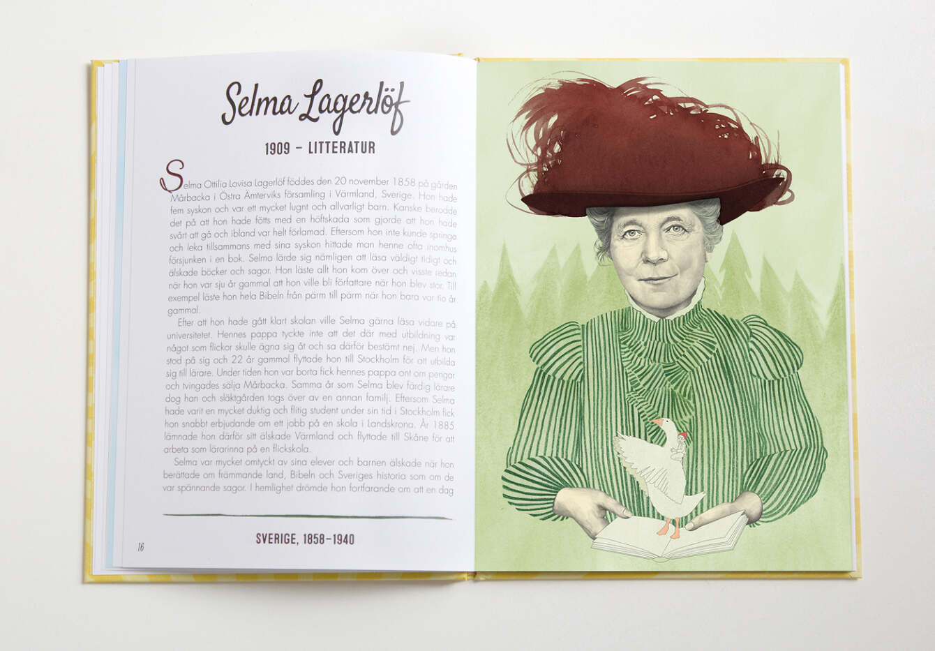 Commissioned portrait 'Selma Lagerlöf' 'Curie & Co' Triumf förlag ...