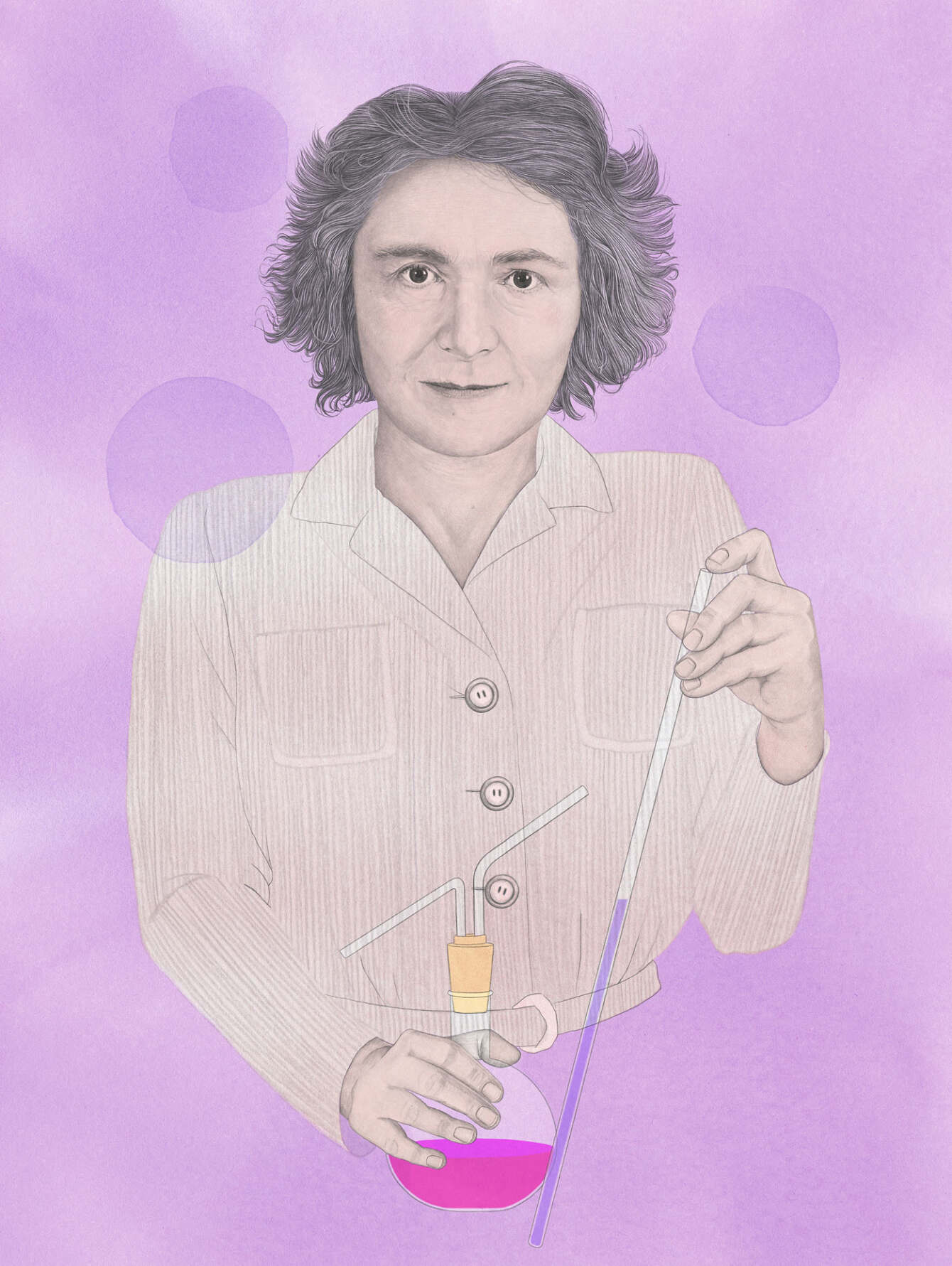 Commissioned portrait 'Gerty Cori' 'Curie & Co' Triumf förlag - HELENA ...