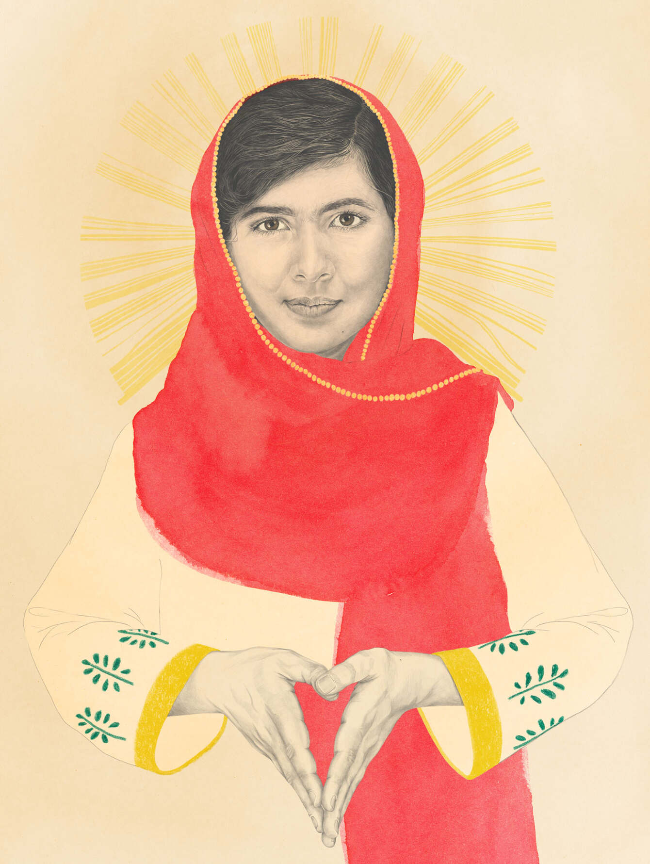 Commissioned portrait 'Malala Yousafzai' 'Curie & Co' Triumf förlag ...