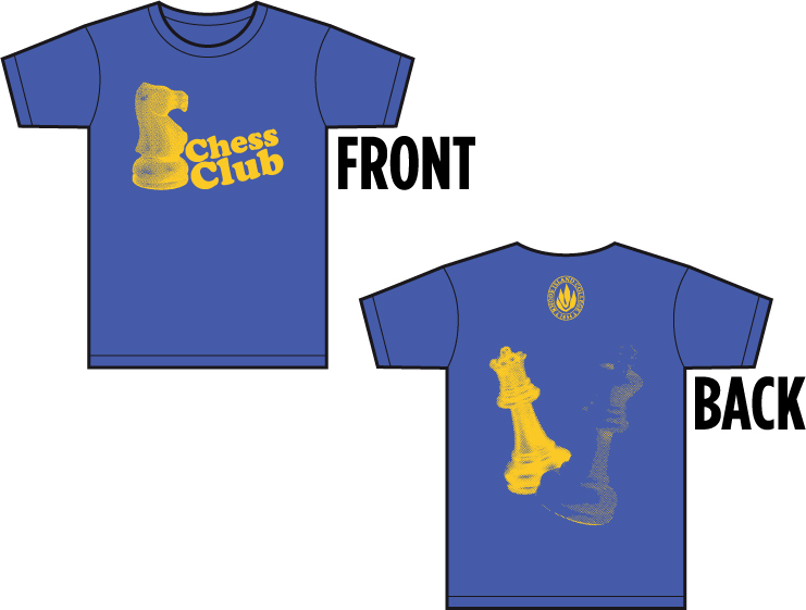 Rhode Island College Chess Club Logo and T-Shirt mockup - tyne c. uzo