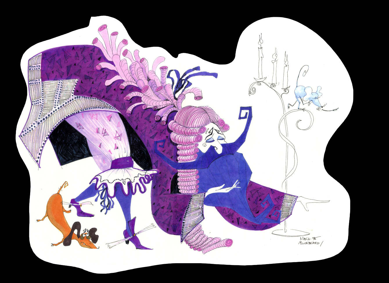 Blue Beard, Character Design, WB Feature Animation - Nadia Vurbenova-Mouri