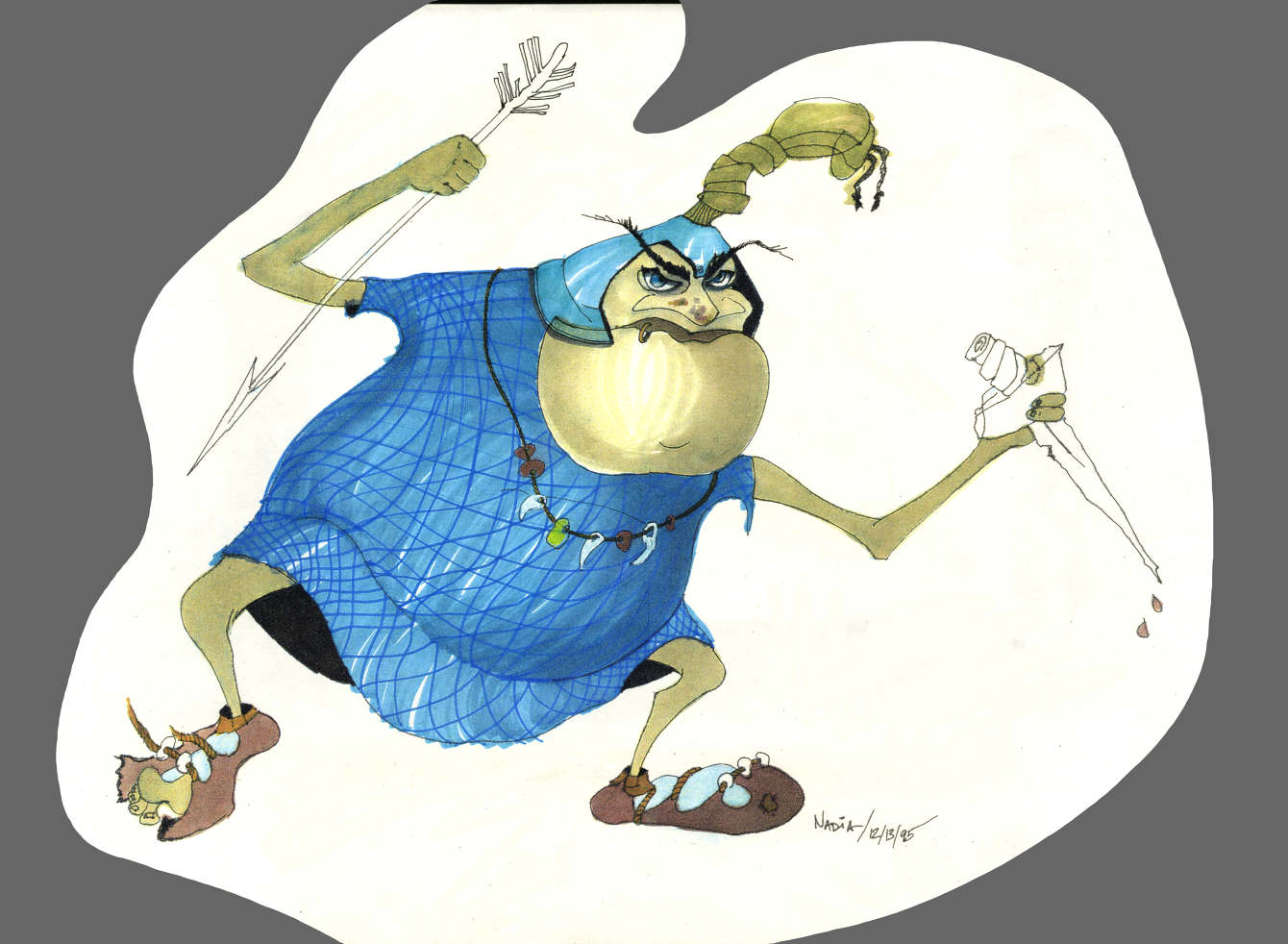 Blue Beard, Character Design, WB Feature Animation - Nadia Vurbenova-Mouri