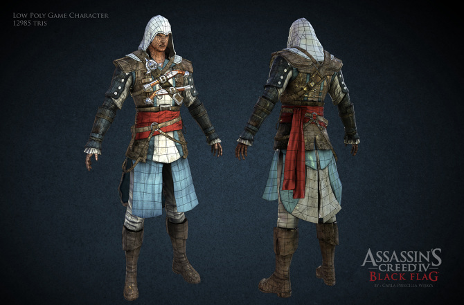 Assassin Creed Low Poly 3D Modelling - capriscilla's portfolio