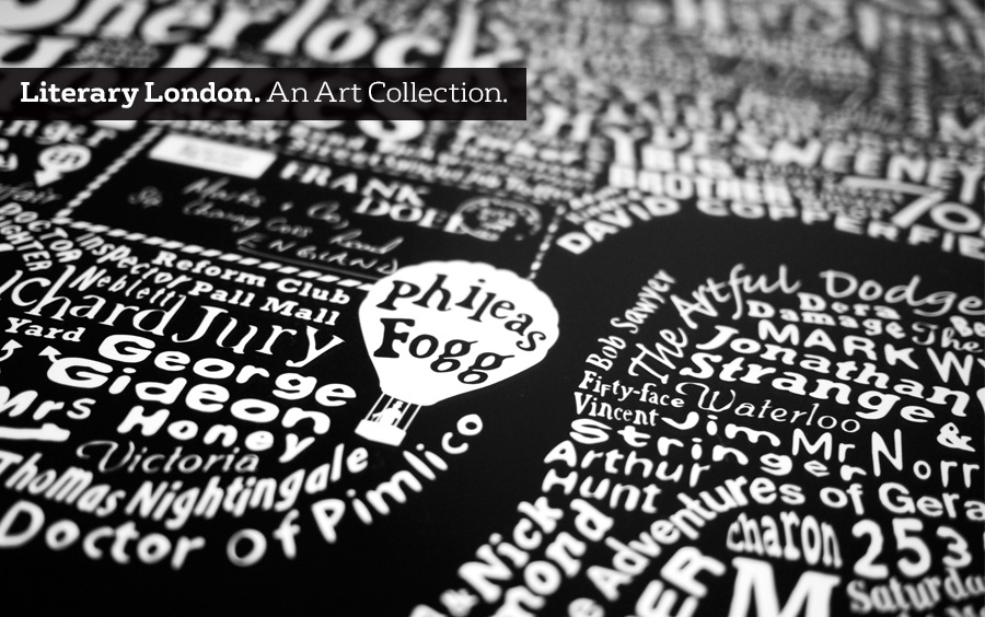 Literary London Art Prints | Limited Edition Graphic Art
