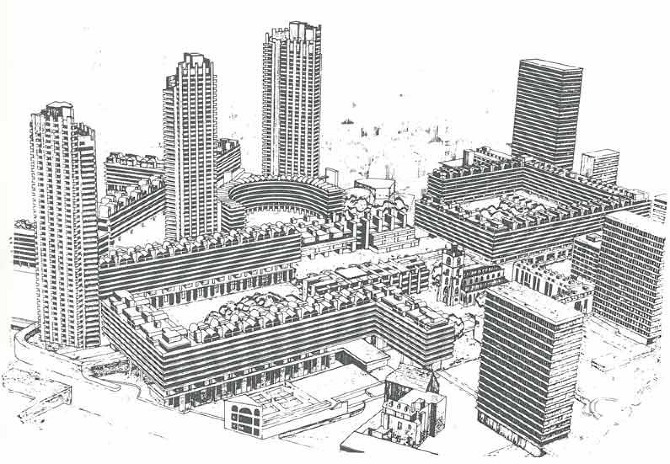 Barbican Complex, Londyn - Powojenny Modernizm
