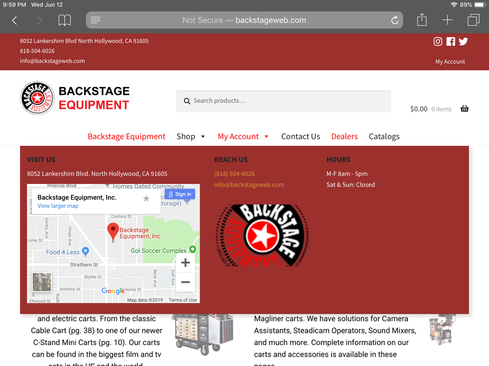 Backstage Website - Victor Beteta