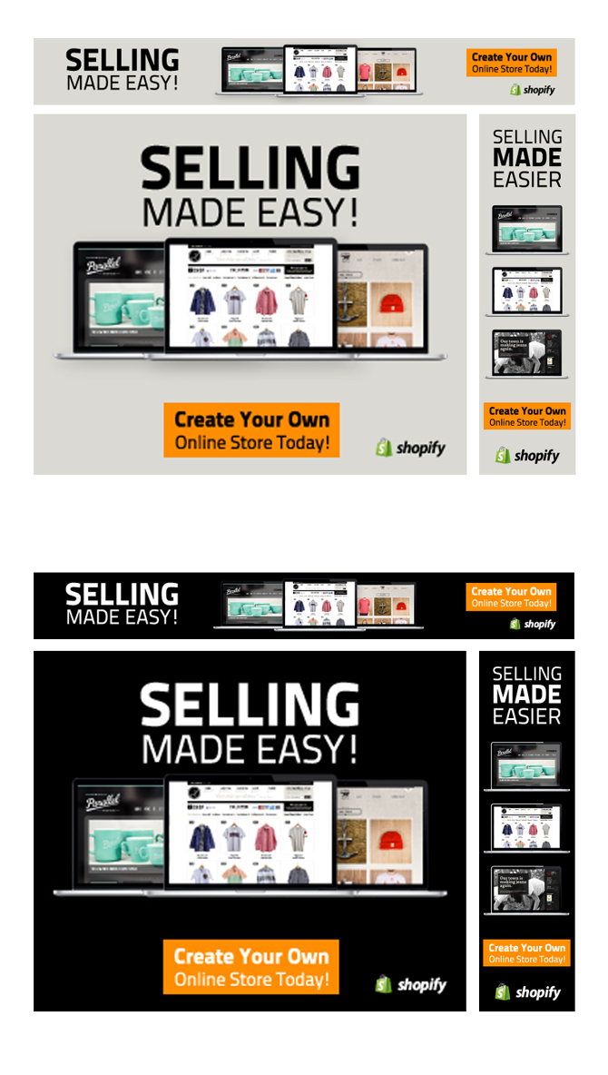 Banner ads for Shopify - Stabell Grafisk Design