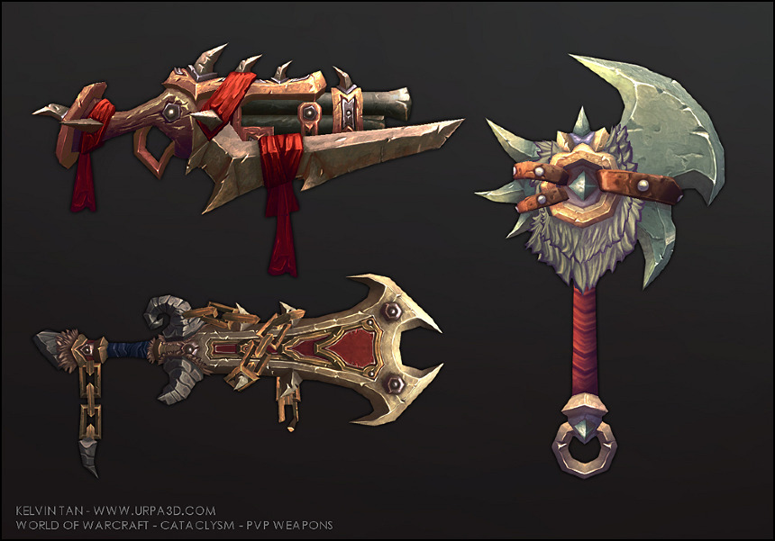 Cataclysm - Weapons - Art of Kelvin Tan
