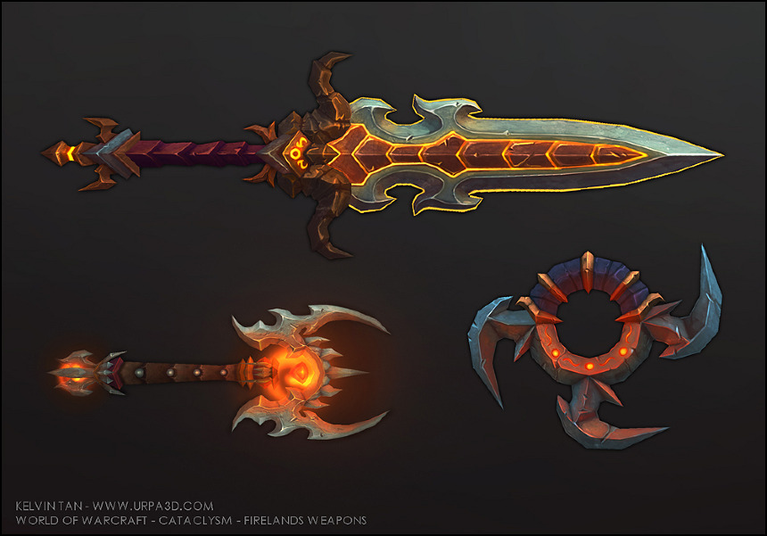 Cataclysm - Weapons - Art of Kelvin Tan
