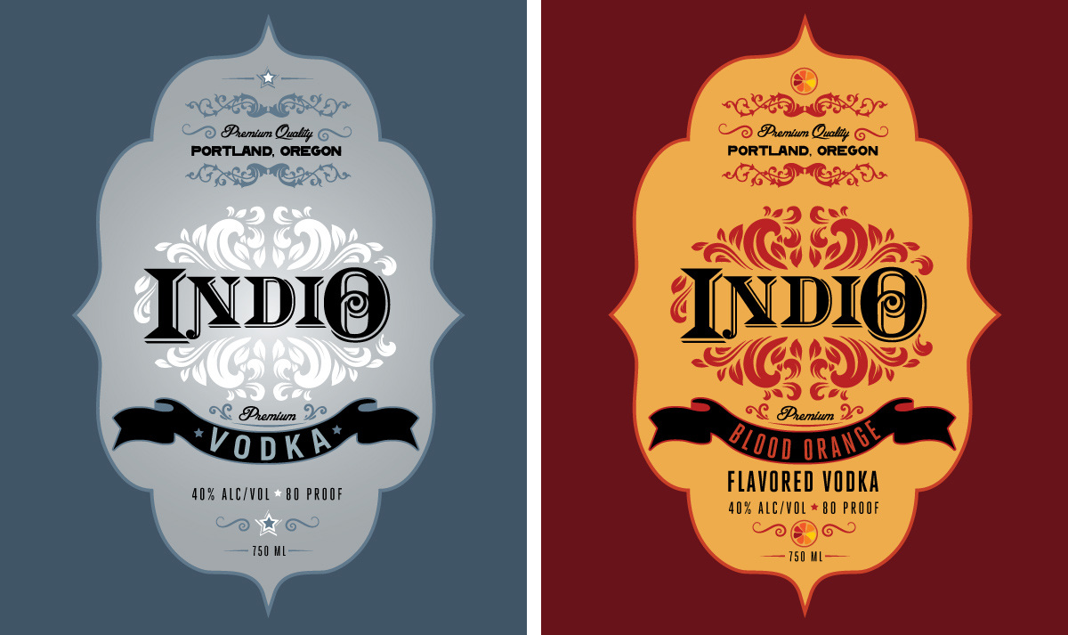 Indio Vodka - Erwert: Graphic Design, Art Direction and custom ...