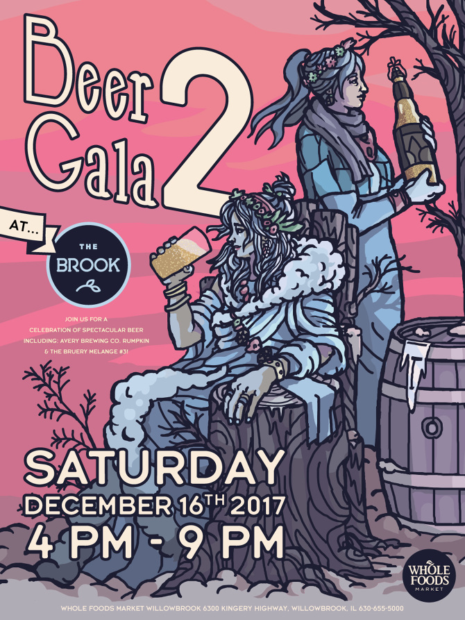 Beer Gala 2 Poster - Andy Hood Illustration