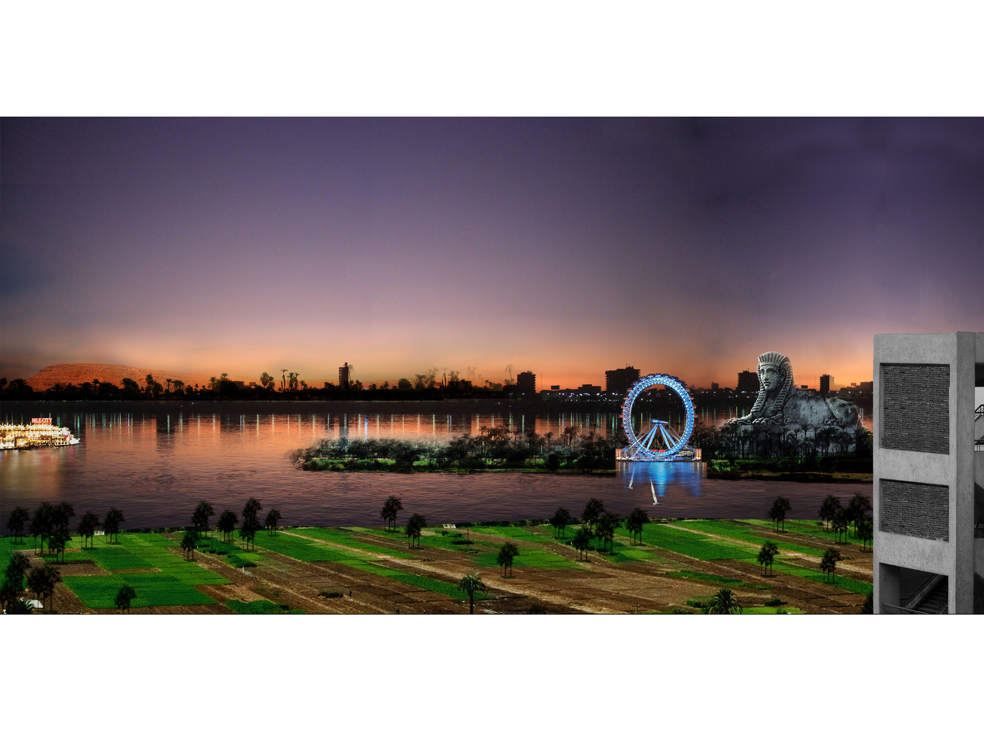 900km Nile City - superscalar architecture + urbanism