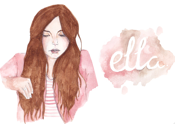 Hand-written typography - Ella Masters illustration