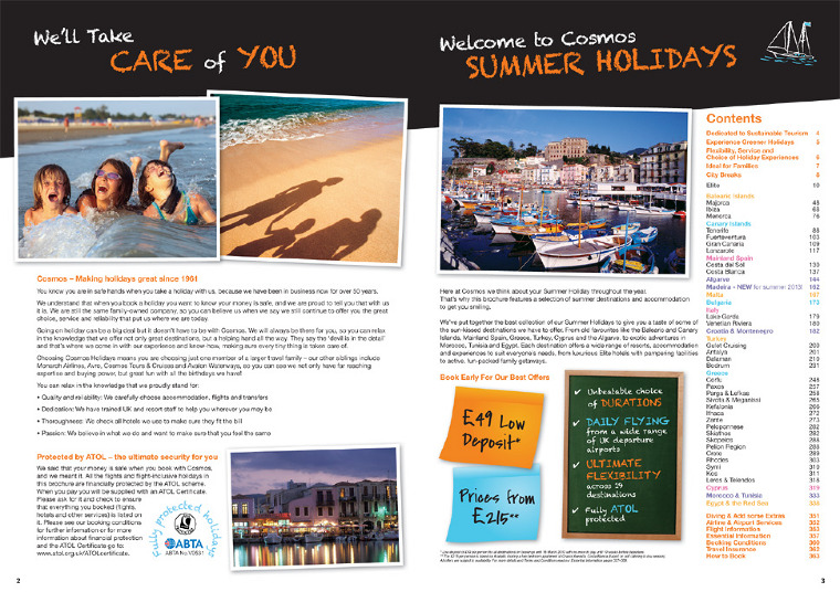 Cosmos Holidays Brochures & Booklets - Ben Vaughan