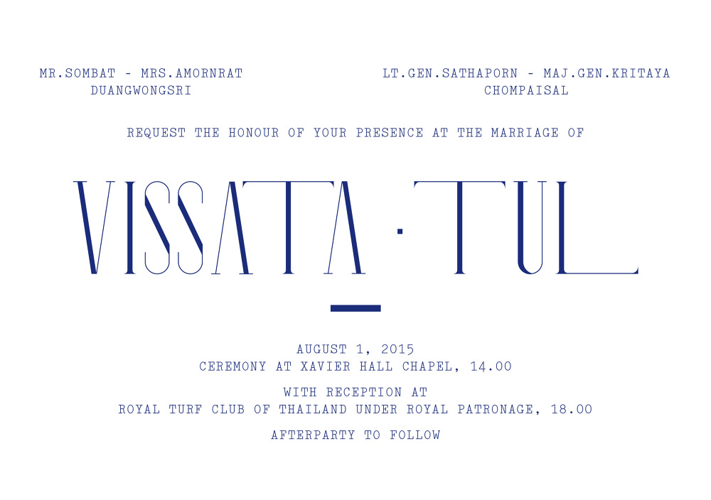 Wedding Invitation Card / Wedding Sinage - Nichada